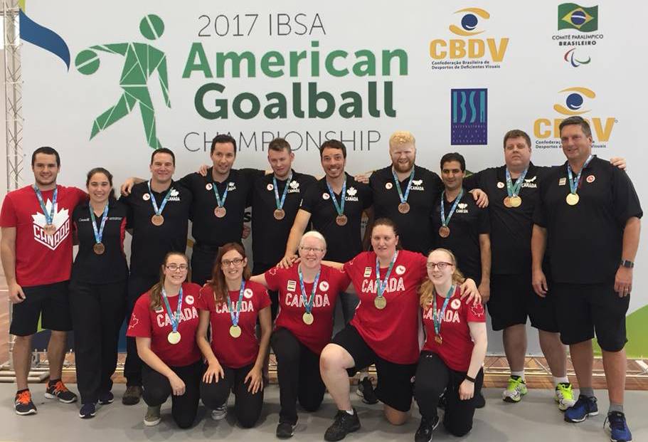 Les équipes canadiennes de goalball à Québec avant la Suède ...